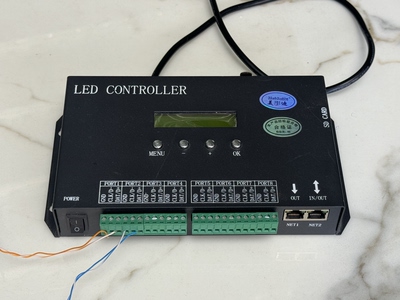 二手美彩迪H807SA 8口麦爵士幻彩LED像素控制器 DMX512灯带控器