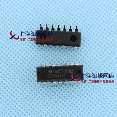 CD4541BE DIP14 可编程定时器 全新TI正品+热销+