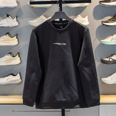 李宁运动卫衣男立体健身针织上衣