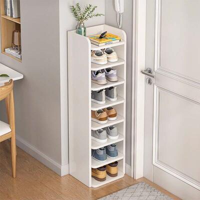 鞋架小窄门口2023新款爆款简易家用门口分层隔板收纳神器多层鞋柜