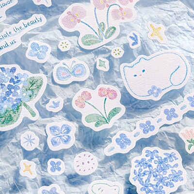 轻柔甜梦曲特种纸手帐装饰贴纸