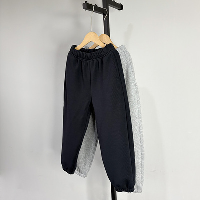 一等童品 130-180 中大童加绒加厚保暖冬装男童装长裤针织卫裤子