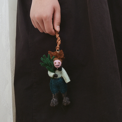 生肖马挂件抱草马包挂男女情侣挂饰尼泊尔进口手工羊毛毡成品手工