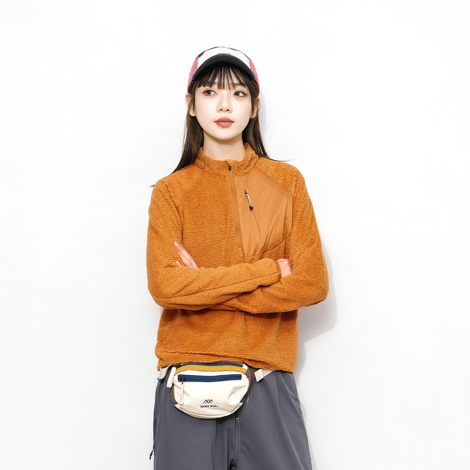 Epicsocotra户外山系轻量抓绒衣运动徒步保暖内胆套头衫卫衣男女
