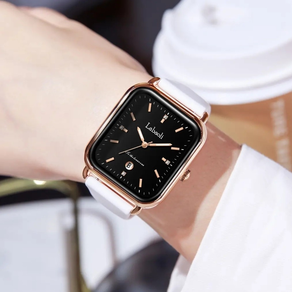 Labaoli拉宝丽女士男士方形时尚简约休闲防水腕表2023新款女表_虎窝淘