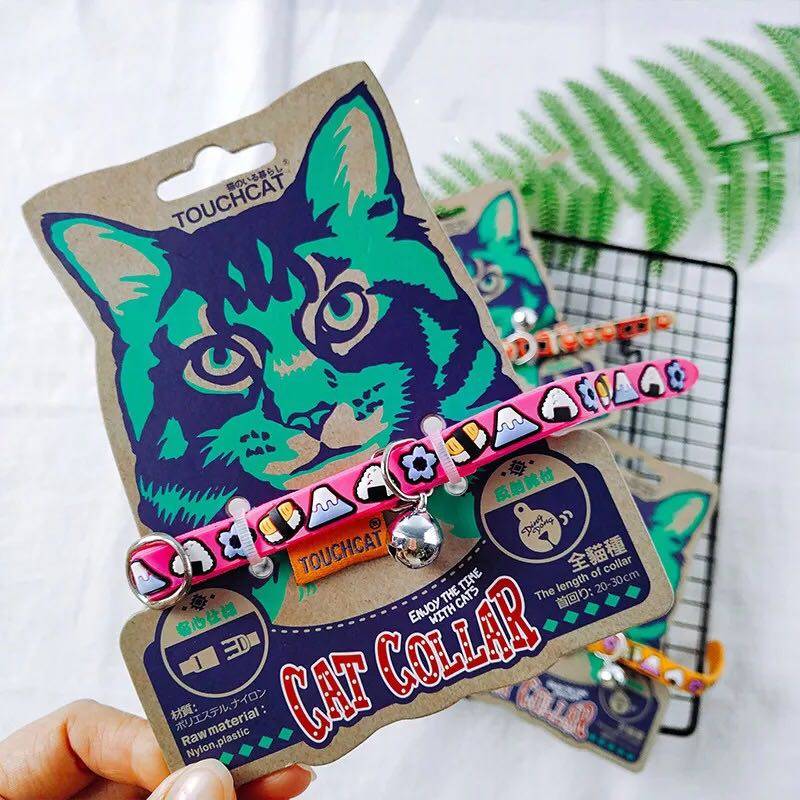 Touchcat它它溜猫绳猫脖圈项圈带铃铛可爱日本小型犬狗颈圈防逃脱