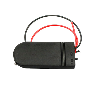 纽扣电池6V带线带盖带开关电池盒