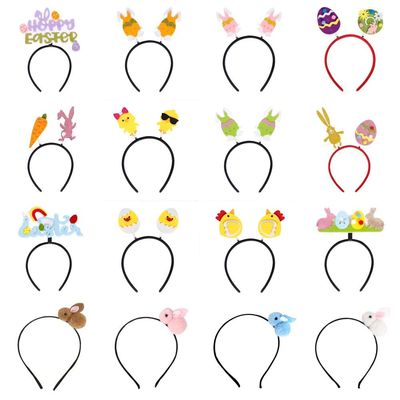 1Pc Easter Cartoon Headband Non-woven Fabrics Hairbands Rabb