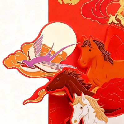 2026 Year Of The Horse 3D Red Envelope Portable Cash Money P