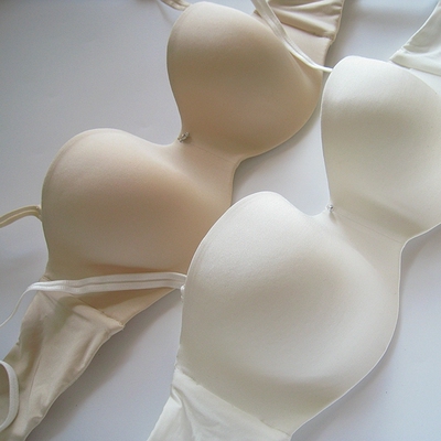 可拆卸肩带光面防滑礼服抹胸内衣