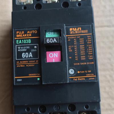 原装富士断路器EA53B EA63BM EA103B 3P 10 20 30 40 50 75 100A