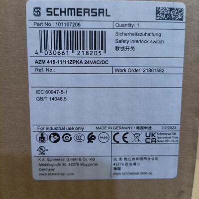 AZM 415-11/11ZPKA 24VAC/DC 施迈赛联锁开关全新原装正品现货