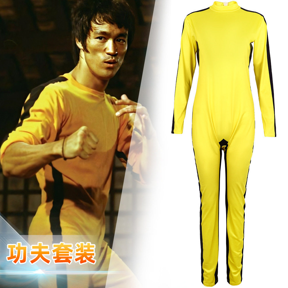 李小龙功夫套装角色扮演服cosplay2025 万圣节聚会派对舞台表演服
