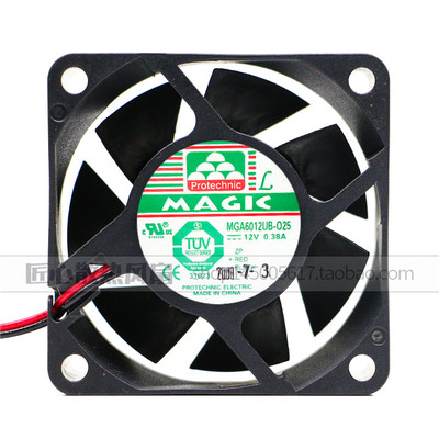 Protechnic永立 MGA6012UB-O25 6025 12V 0.38A 6CM 水泵散热风扇