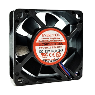 EVERCOOL EC6025H12BA DC 12V 0.24A 60x25mm 6厘米散热风扇