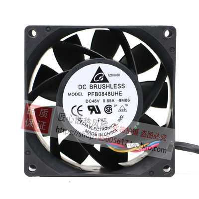 Delta/台达 PFB0848UHE 8038 48v 0.65A 8CM/厘米 服务器散热风扇