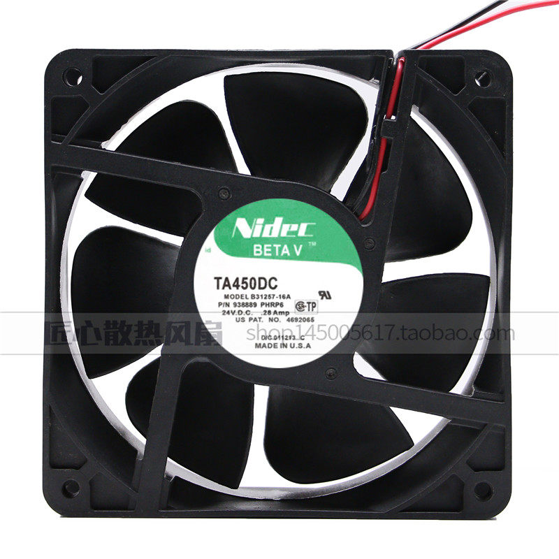 NIDEC TA450DC B31257-16A 12cm 24V 0.28A 12038逆变器风扇_虎窝淘