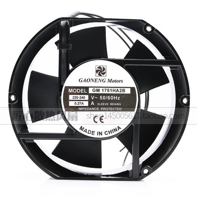 全新GAONENG Motors GM1751HA2B/HA2S 220V 0.27A 17251 机柜风扇