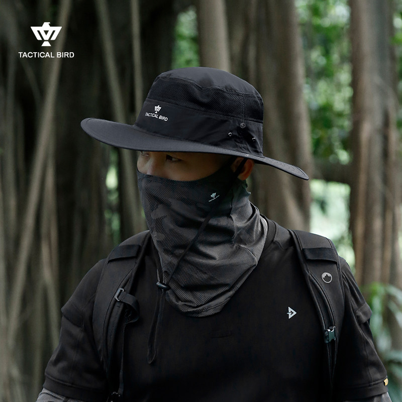 战术鸟轻刃丨轻薄透气防晒帽夏季户外登山徒步男速干遮阳渔夫帽
