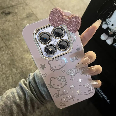 羽纱kt猫红米Note14Pro+手机壳24115RA8EC情侣全包防摔可爱套外壳