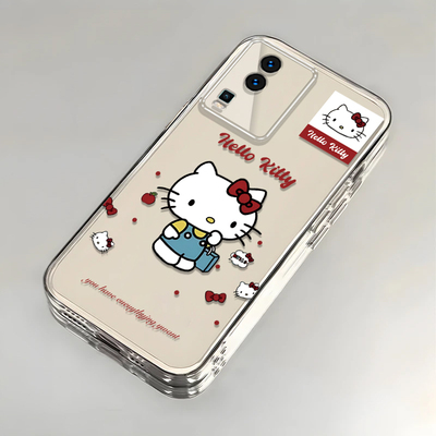 卡通kt猫iQOONeo7竞速版壳透明V2232A全包防摔男女可爱套外壳