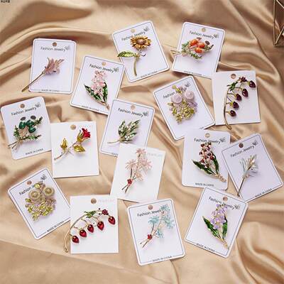 2026年雏菊向日葵珐琅胸针