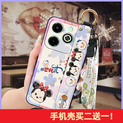 适用infinix Hot40i/X6528B手机壳指环卡通质感潮流创意软壳趣味