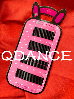 专业摩登舞拉丁舞台盘头造型多功能铁丝发卡国标我盘发工具黑色卡