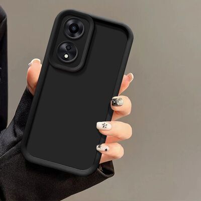 适用于OPPO A78 4G手机壳CPH2565金刚砂纯色简易保护套 全包防摔保护软壳