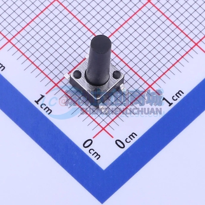 TS-1002S-BR14026 SMD-4P,6x6mm 轻触开关 单刀单掷 圆形按钮 立
