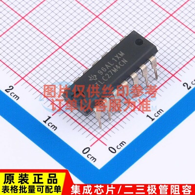 精密运放 TLC27M4CN PDIP-14 TI/德州 电子元器件配单原装正品