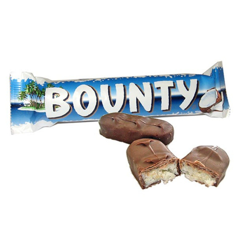 临期甩卖俄罗斯进口椰蓉夹心巧克力棒BOUNTY朱古力士力架55g_虎窝淘