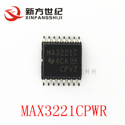 全新 MAX3221CPWR MP221EC丝印 TSSOP-16 收发器RS-232线路驱动器