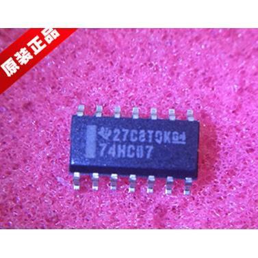 全新SN74HC07DR 74HC07D SOP-14贴片6反相集电极开路驱动器