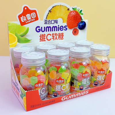 68g混合口味维C软糖水果味维生素C糖办公室休闲旅游零食糖果批发