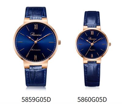罗西尼表5859/5860G05D时尚情侣表原厂正品全国联保