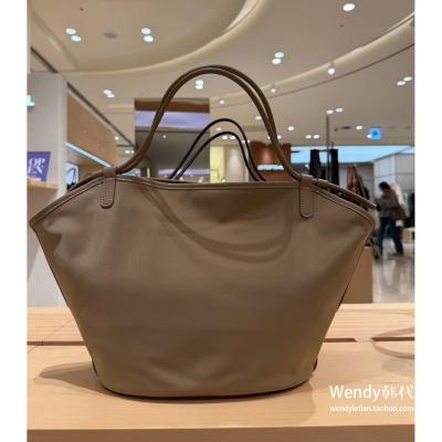 韩国代购小众 Roh seoul 尼龙单肩腋下手提包大容量托特包lien