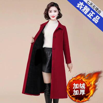 加绒加厚百搭减龄气质风衣外套