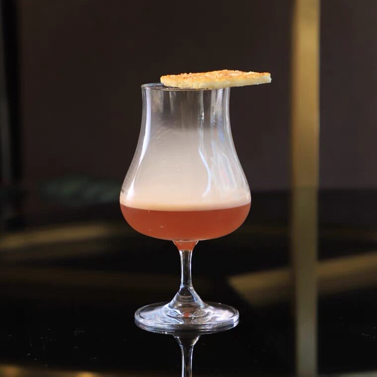 高颜值创意微醺特调酒杯矮脚杯ins收腰冷萃咖啡杯冰美式杯玻璃杯
