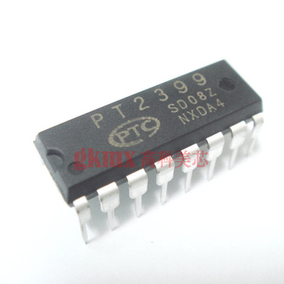 高科美芯 IC集成电路PT2399 DIP16直插 回音处理器IC 3元/PCS