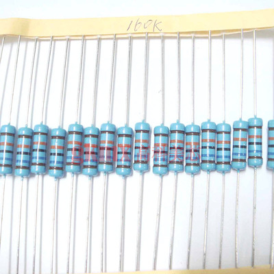 高科美芯 金属膜电阻2W 160K 色环电阻精度1% 50个10元