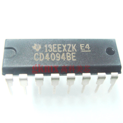 TI集成电路CD4094BE DIP16 CMOS逻辑器件3元/PCS