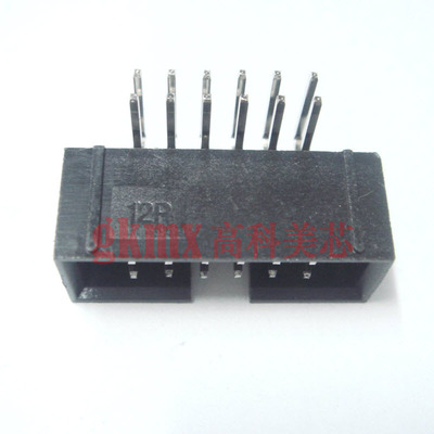 高科美芯 简易牛角插座DC3-12芯 12PIN弯针 间距2.54mm 10个8元