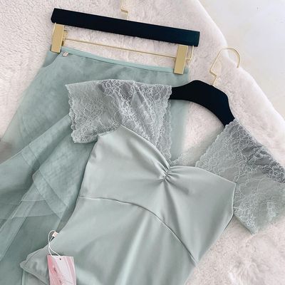 iilaire韩国芭蕾体服蕾丝袖