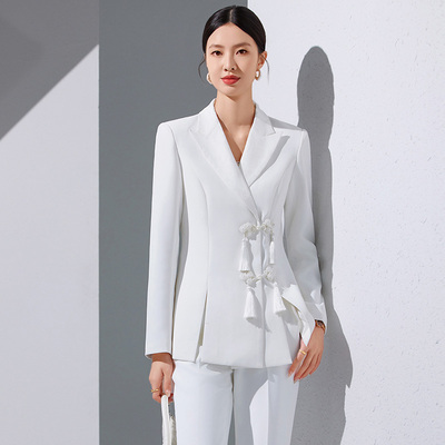 轻奢国风职业装套装女西装正装秋