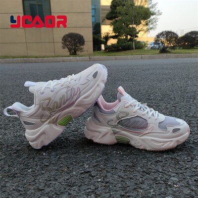 永高人童鞋2023春款女大童网透气舒适软底防滑运动鞋系带C35020