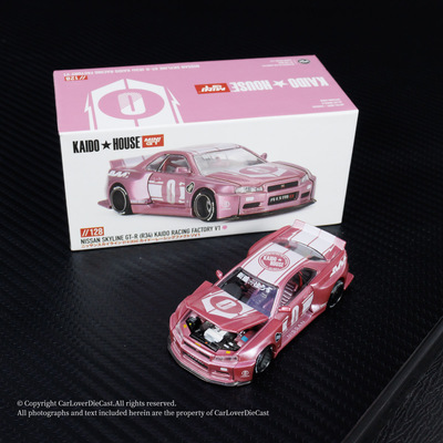 Kaido House MINIGT 1:64 日产  GTR  R34  粉色128