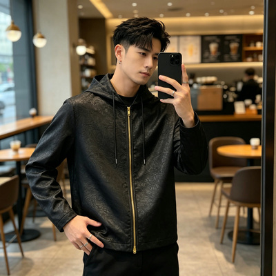 【男装 】新款百搭简约休闲时尚男款连帽长袖外套26DU5049