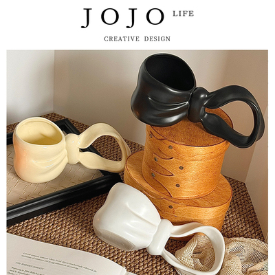 JOJO'SLIFEPD蝴蝶结陶瓷杯