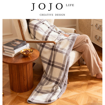 JOJO'S L. PD.Reason.披肩毯办公室午睡加厚盖腿可穿披风 | 琐故